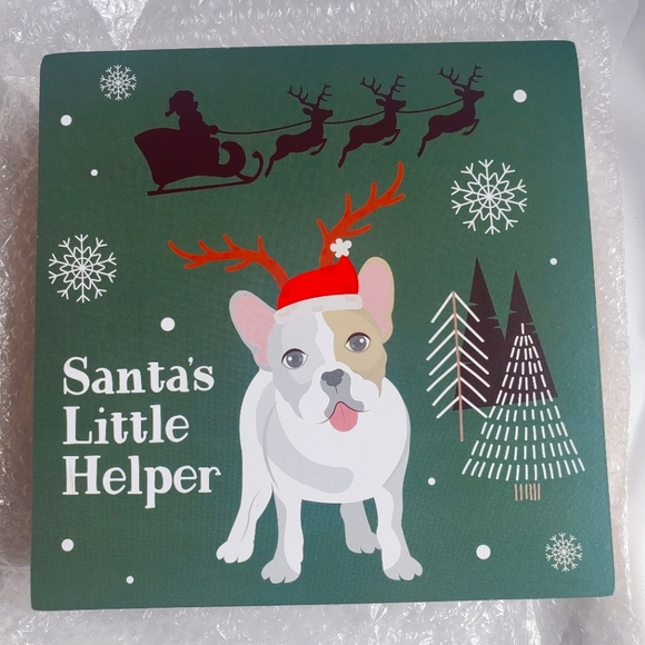 Primitives by Kathy | Holiday | Wooden Christmas Dog Sign 8x8 New ...